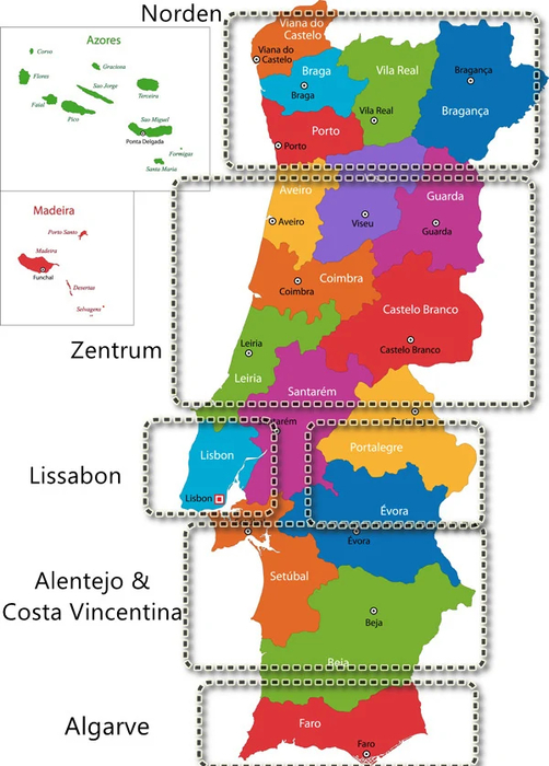 Ferienwohnungen und Ferienhäuser in Nord Portugal