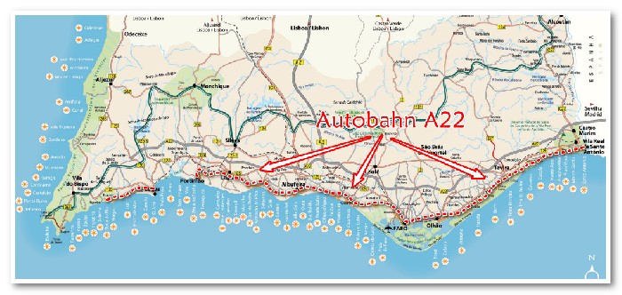 Transport an der Algarve: Bus, Zug, Mietauto, Transfer