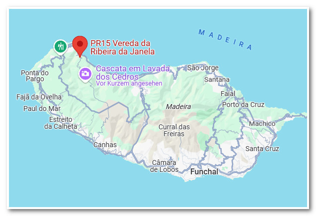 Wanderführer Madeira: Vereda da Ribeira da Janela PR 15
