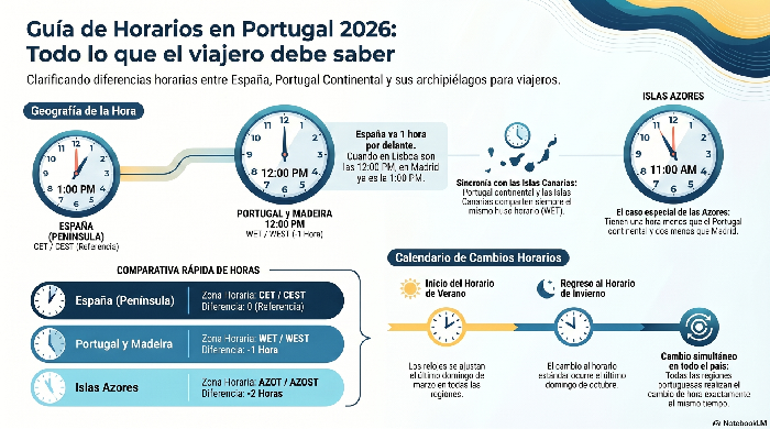 Portugal Hora Actual 2026 ⏰ Hora Local en Portugal